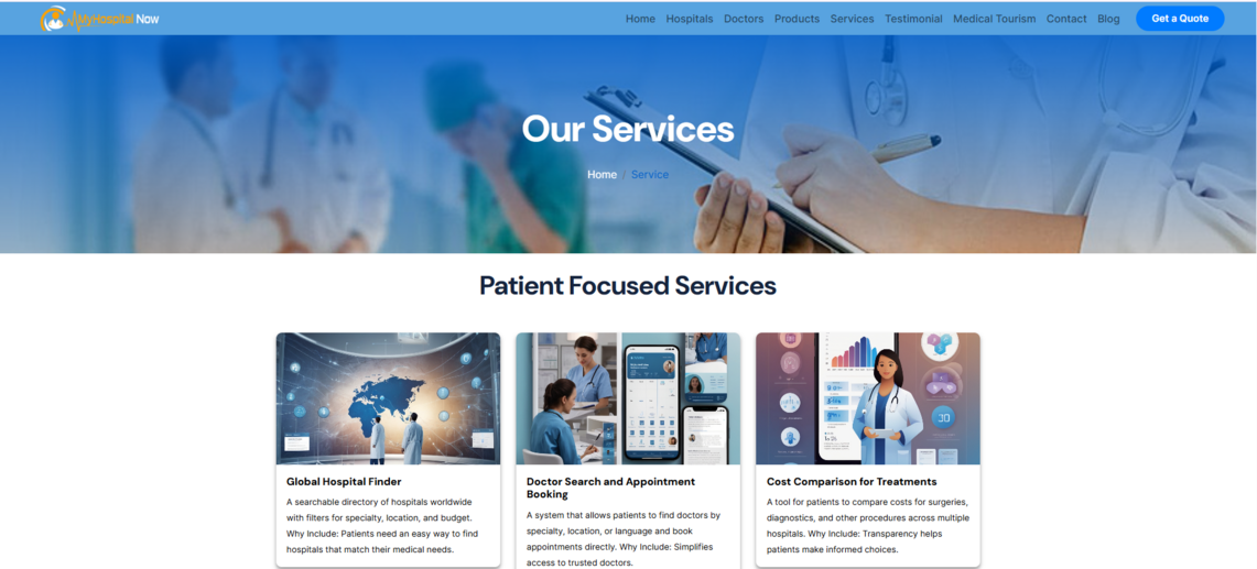 Experience World-Class Care: How MyHospitalnow.com Services Empower ...